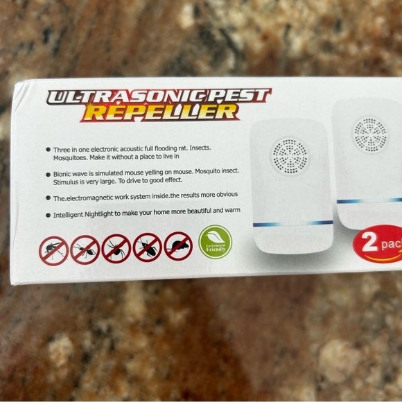 Bird | Ultrasonic Pest Repellent 2 White Plug Ins New Chemical Free Bug ...